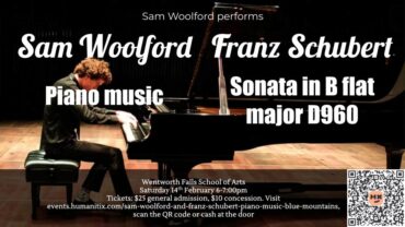 Sam Woolford Piano Concert - Radio Blue Mountains